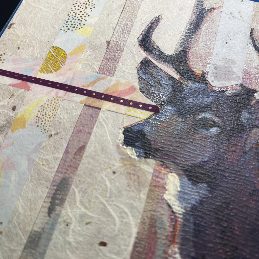 Experimenting with Resin - Part 1: Collage Over Oil Painting - Whitney ...